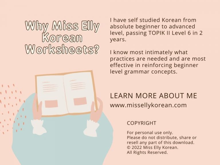 Korean Numbers, Counting, Date & Time PDF Worksheet Cheatsheet set ...